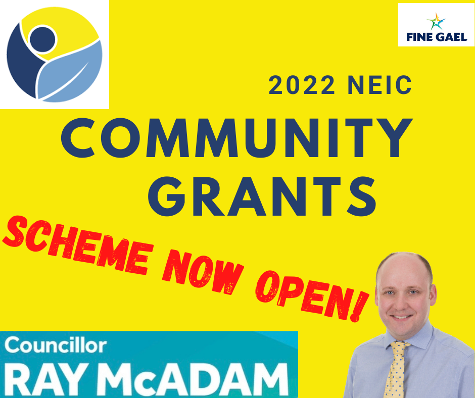 NEIC COMMUNITY GRANTS SCHEME 2022 – Councillor Ray McAdam